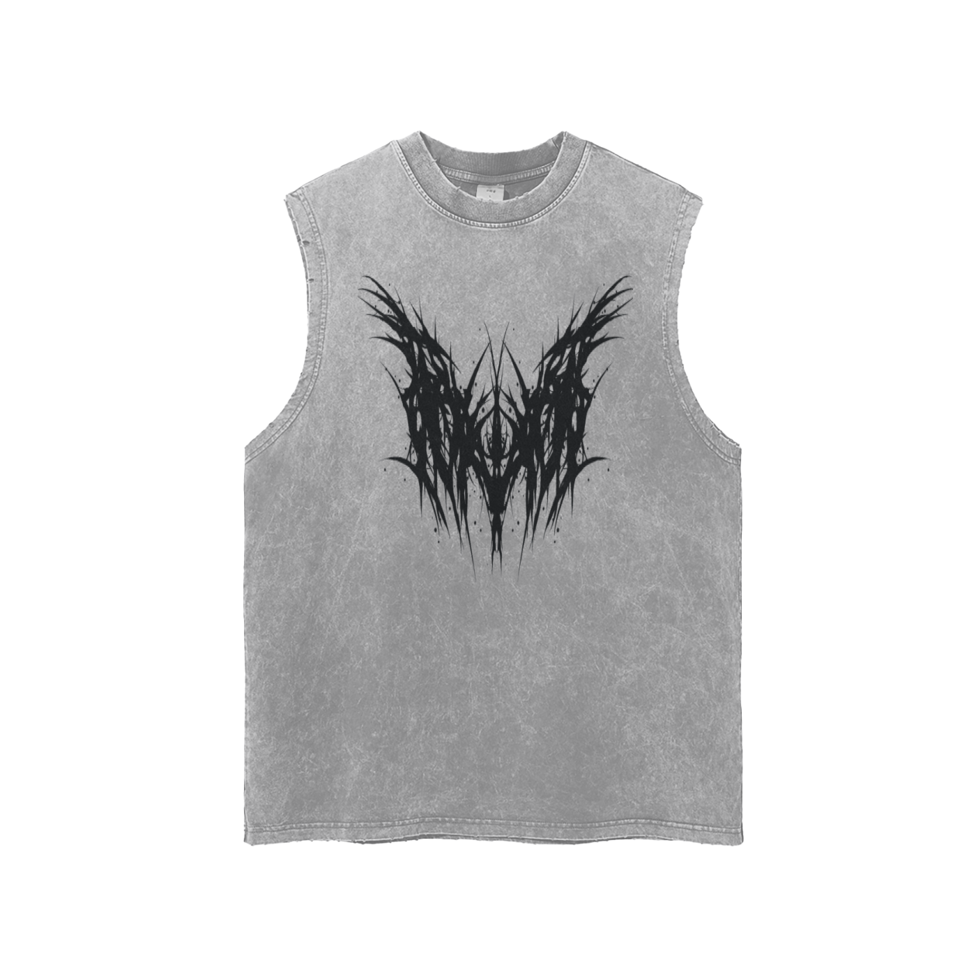 Brutal-Snow Washed Frayed Sleevless – BLEAK OUTLOOK